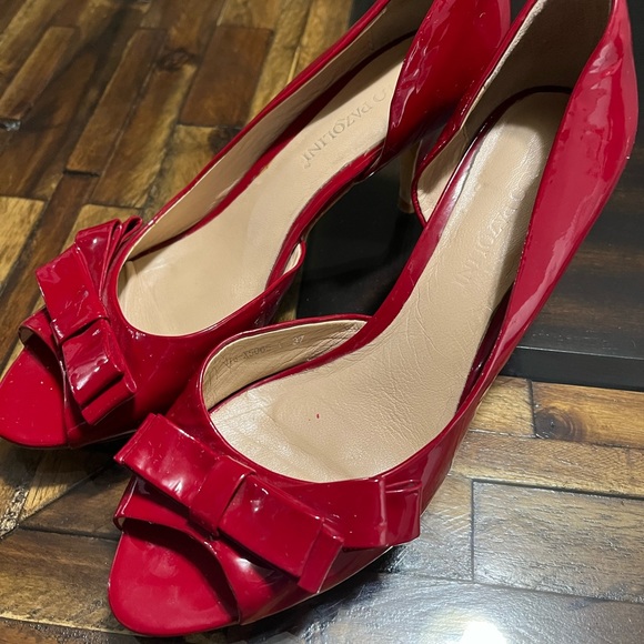 carlo pazolini | Shoes | Carlo Pazolini Red Leather Pumps Heels With ...